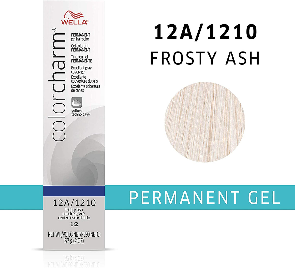 Wella Color Charm Permanent Gel Hair Color 12A/1210 Frosty Ash Cendre ...